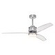 Murdo Sleek Modern 3-Blade LED Lighted Ceiling Fan with Remote - Bed ...