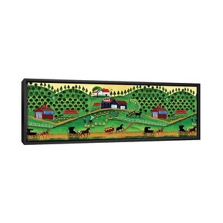 iCanvas "Primitive Apple Cider Makers Border" by Cheryl Bartley Framed ...