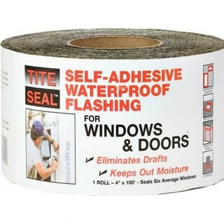 Tite-Seal TS4100 Self-Adhesive Waterproof Window & Door Flashing, 4" x ...