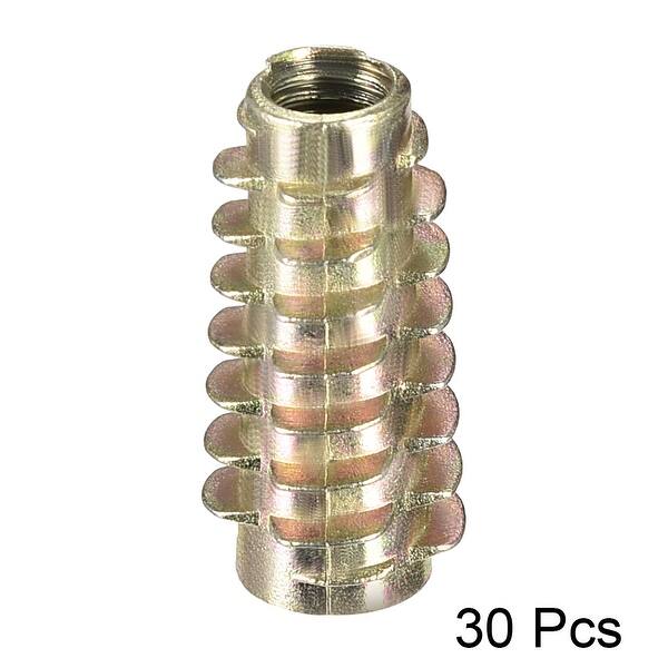 Threaded Insert Nuts Hex-Flush M6 Internal Threads 25mm Length 30pcs ...
