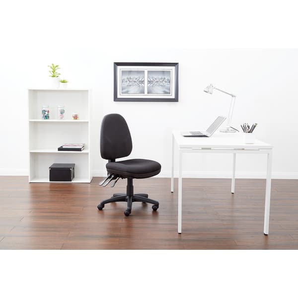 Dual-function Upholstered Cushioned Ergonomic Task Chair - On Sale ...