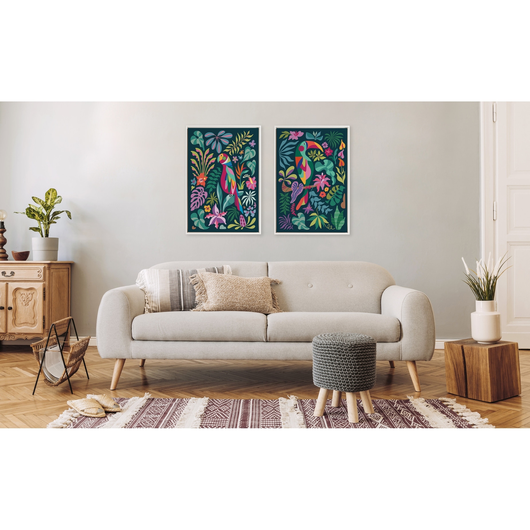 Kate and Laurel Sylvie Evergreen Canvas Art by Emiko and Mark Franzen ...