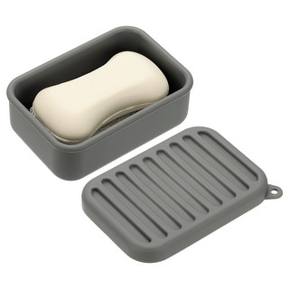 Shampoo Bar Travel Case, Silicone Leak Proof Soap Bar Case - Bed Bath ...