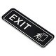 EXIT Sign, Acrylic Self Adhesive Door Sign Sticker Mounting Strips ...