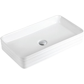 Karran USA VC-508 Valera 26-3/8" Rectangular Vitreous China Vessel ...