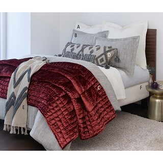 Grednar Merlot Cotton Velvet Quilt or Pillow Sham - Bed Bath & Beyond ...