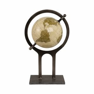 Sagebrook Home 18" Hadley Metal Globe - 11" x 8" x 18" - Bed Bath ...