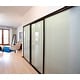 THE SLIDING DOOR COMPANY 3 Panel, Sliding Closet Doors, Frosted Glass ...