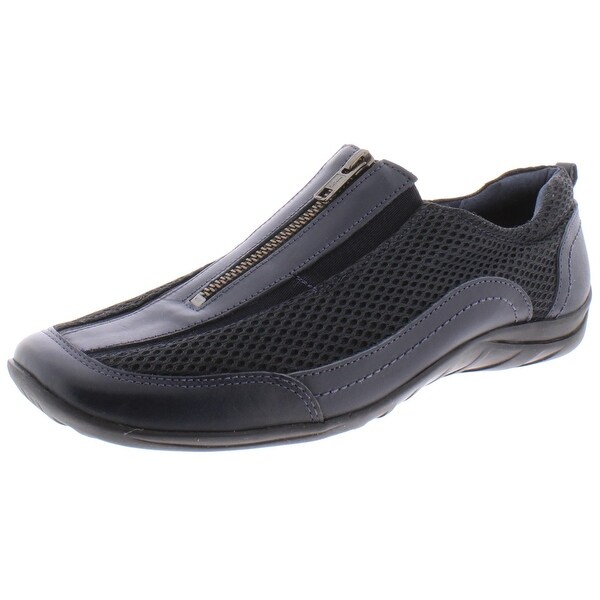 Shop Walking Cradles Womens Arena Walking Shoes Mesh Leather - Navy - 6 ...