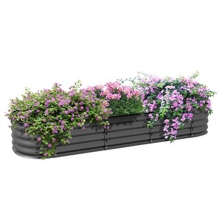 Metal Flower Boxes Vegetable Garden Frame Raised Garden Bed - Bed Bath ...