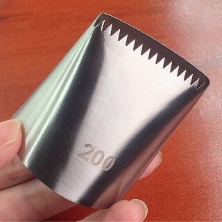 Extra Large Pastry Syringe Nozzle Food Grade Stainless Steel Cookie Coloring Cream Extruder ...