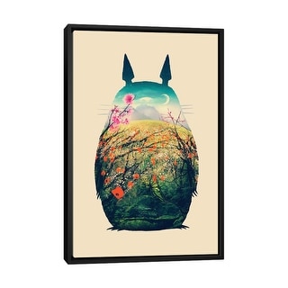 iCanvas "Tonari No Totoro" by Victor Vercesi Framed Canvas Print - Bed ...