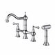 Dual Handle Bridge Kitchen Faucet with Pull-Out Sprayer - Bed Bath ...