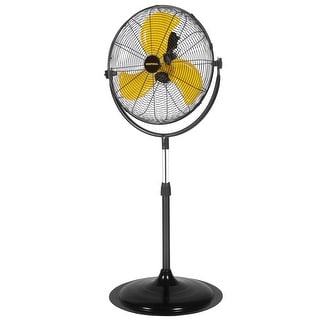 18 Inch Tilting Pedestal Fan, 3-Speed High Velocity Stand Up Fan 4 ...