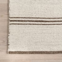Lauren Liess x Rugs USA Birchwood Reversible Striped Wool Area Rug ...