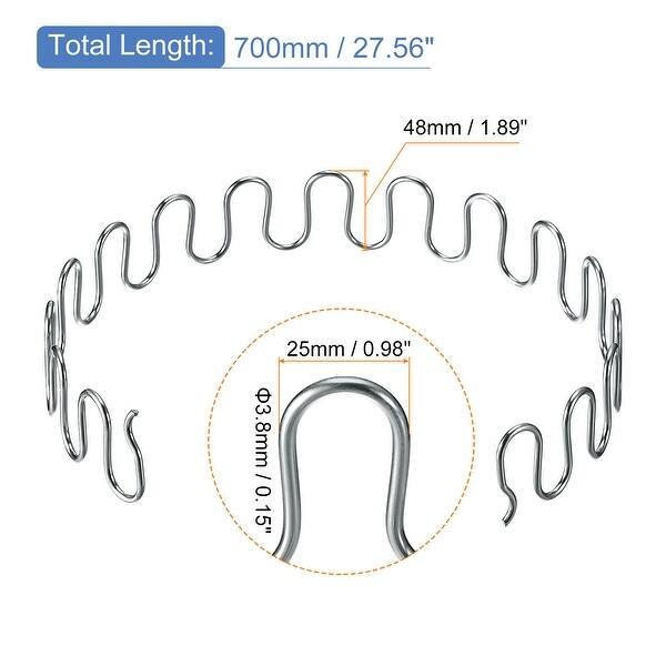 2Pack 27.6" Round Sofa Spring Replacement Kit for Furniture Couch ...