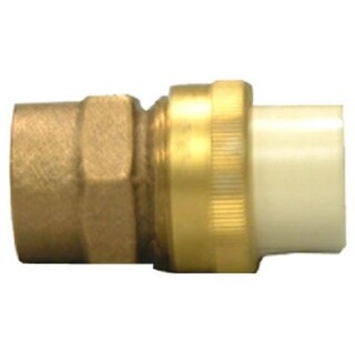 Genova 53375Z Transition Union, 3/4" CPVC Slip x Brass Female Iron Pipe ...