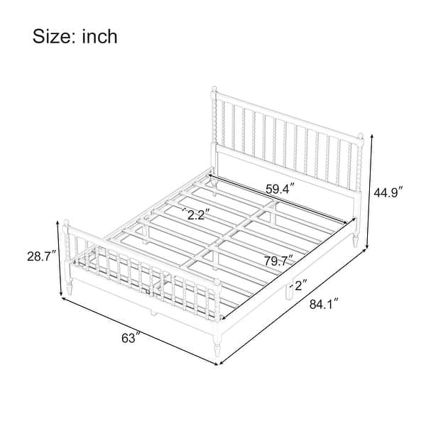 Minimalist Queen Size Platform Slat Bed Frame Wood Slat Support Panel ...