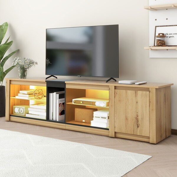 Multi wood tv stand store