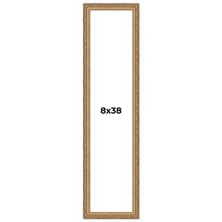 8x38 Frame Red Solid Wood Picture Frame Width 1.75 Inches | Interior ...