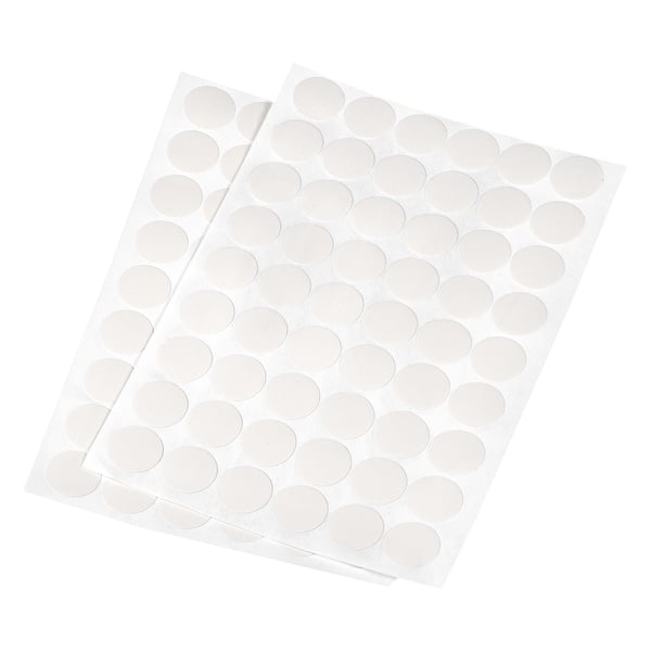 21mm Dia PVC Self Adhesive Screw Hole Cover Stickers 4 Sheet/216pcs ...