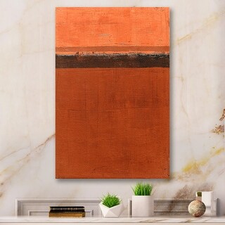 Designart "Orange Modern Art Painting" Modern Canvas artwork - Bed Bath ...