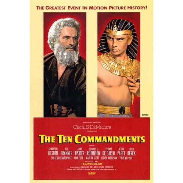 The Ten Commandments Movie Poster Print (27 X 40) Item Movif2180 - Bed ...