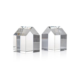 Carmac House Crystal Glass Décor Bookends, Set of 2 - Bed Bath & Beyond ...