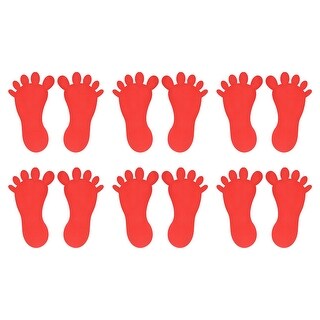 Feet Markers 2.36x4.72 Inch 6 Pair Foot Spot Markers Floor Markers Red ...