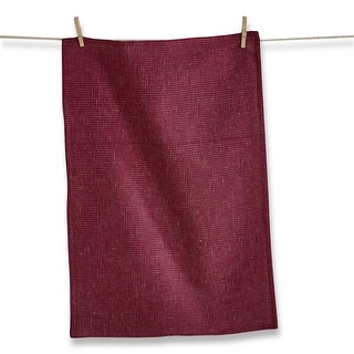 26"L x 18"W Classic Raspberry Cotton Waffle Weave Dishtowel Kitchen ...