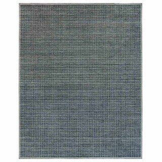 Shahbanu Rugs Jet Gray, Modern Box Design and Plain Decor, Soft Wool ...