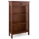 Leick Home Mission Mantel Height Bookcase with Slatted Sides - Bed Bath ...