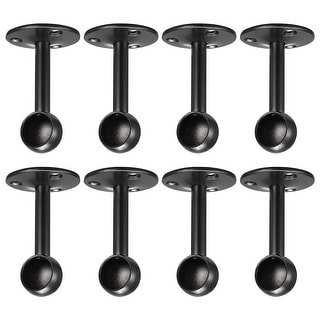 Rod Ceiling Mount Brackets, Stainless Steel Closet Rod Holder, 8Pcs ...