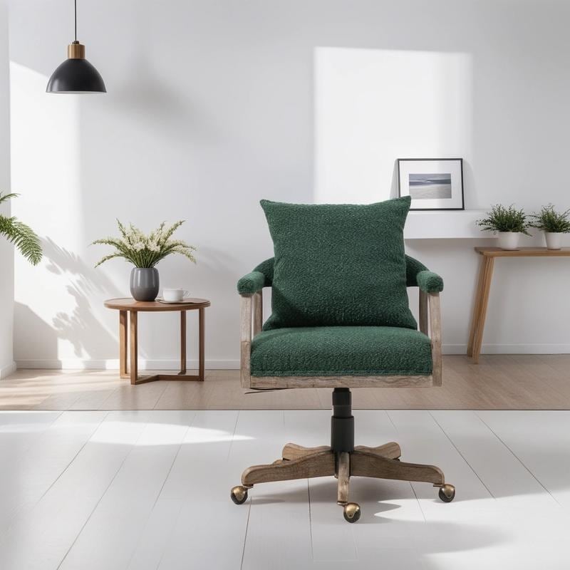 Mid-Century Modern Computer Chair Office Chair Adjustable Swivel Chair ...