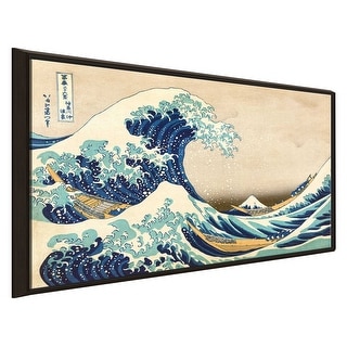 "The Great Wave off Kanagawa" Print on Floating Canvas - Bed Bath ...