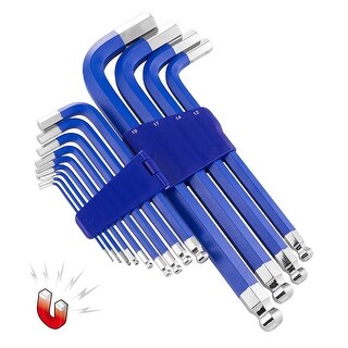 Powerbuilt 13 Piece Metric Long Arm Magnetic Hex Key Wrench Set ...