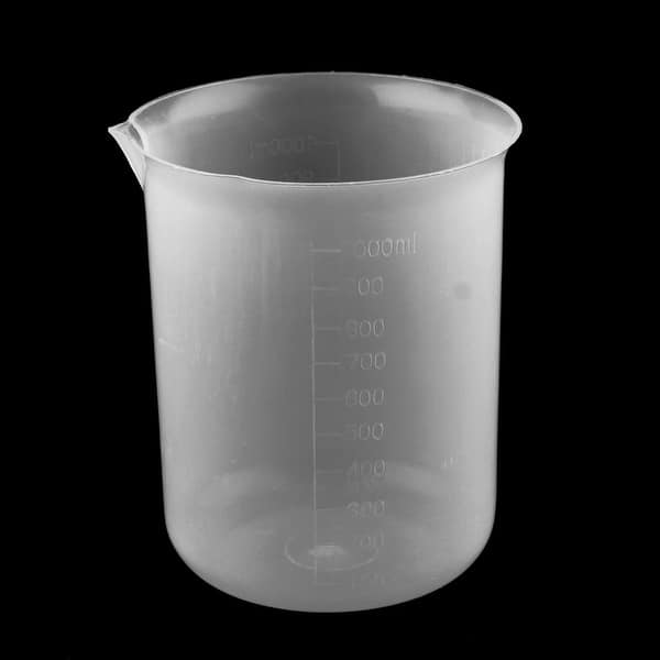 Laboratory Plastic Measuring Cup Beaker 1000mL Capacity Clear - Bed ...