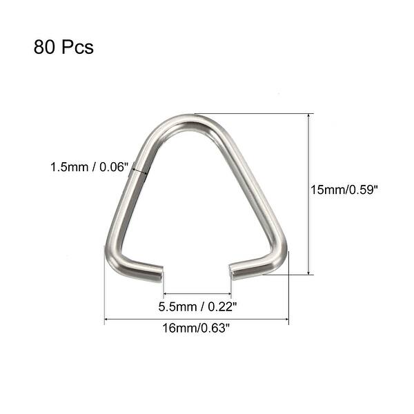 Triangle Open Rings, Pinch Connector Clip Hanging Chain Connection ...