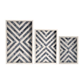 Sagebrook Home Decorative Trays, Set of 3 - 24" x 15" x 2" - Bed Bath ...