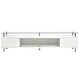 Sleek Design TV Stand with Silver Metal Legs for TV Up to 70" - Bed ...