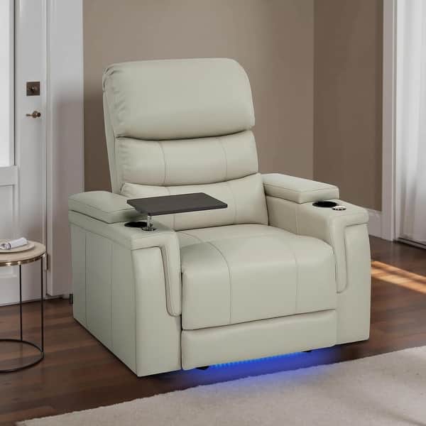 MCombo Home Theater Power Recliner with Adjustable Headrest & Lumbar ...
