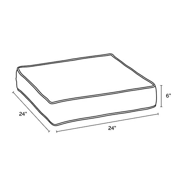 ARDEN ProFoam 24 x 24 in Outdoor Deep Seat Bottom Cushion - Bed Bath ...