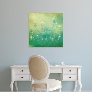 Easy Art Prints Jennifer Jorgensen's 'Fancy I' Premium Canvas Art - Bed ...