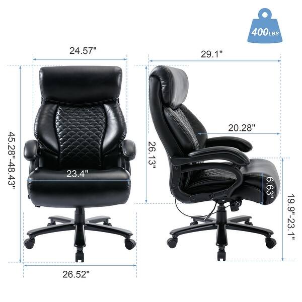 Executive Office Chair with Adjustable Lumbar Support - Bed Bath ...