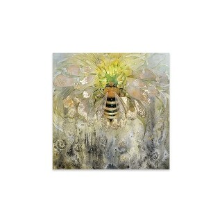 Bee Print On Acrylic Glass by Stephanie Law - Bed Bath & Beyond - 37545165