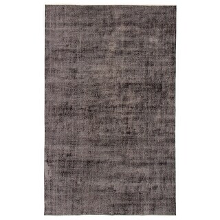 ECARPETGALLERY Hand-knotted Color Transition Black Wool Rug - 6'6 x 10 ...