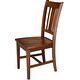 Set of Two Solid Parawood Dining Chairs, Espresso, 225lbs Capacity ...