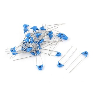 30 Pcs 18pF Through Hole DIP Ceramic Disc Capacitor 3000V - Blue ...