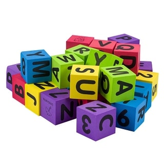 30 Piece Kids Foam Number and Alphabet Educational Learning Building ...