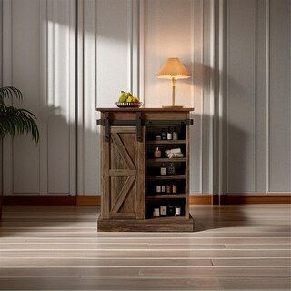 Rural Sliding Barn Door Storage Cabinet - Bed Bath & Beyond - 40041450